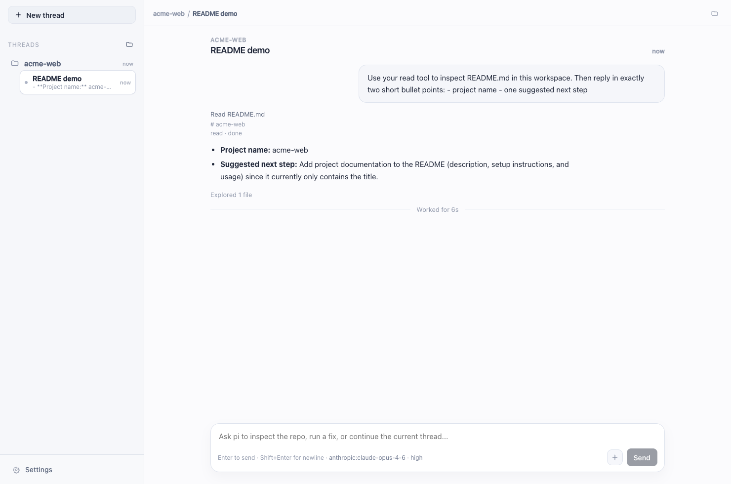 pi-gui — A native desktop for AI coding agents